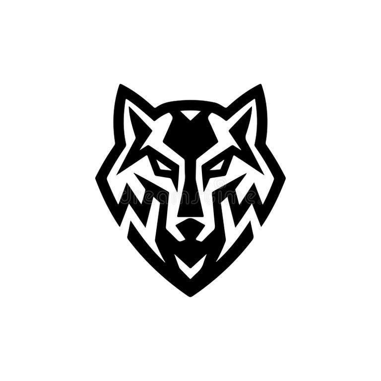 Wolf head. Wolf emblem stock illustration. Illustration of icon - 376049432
