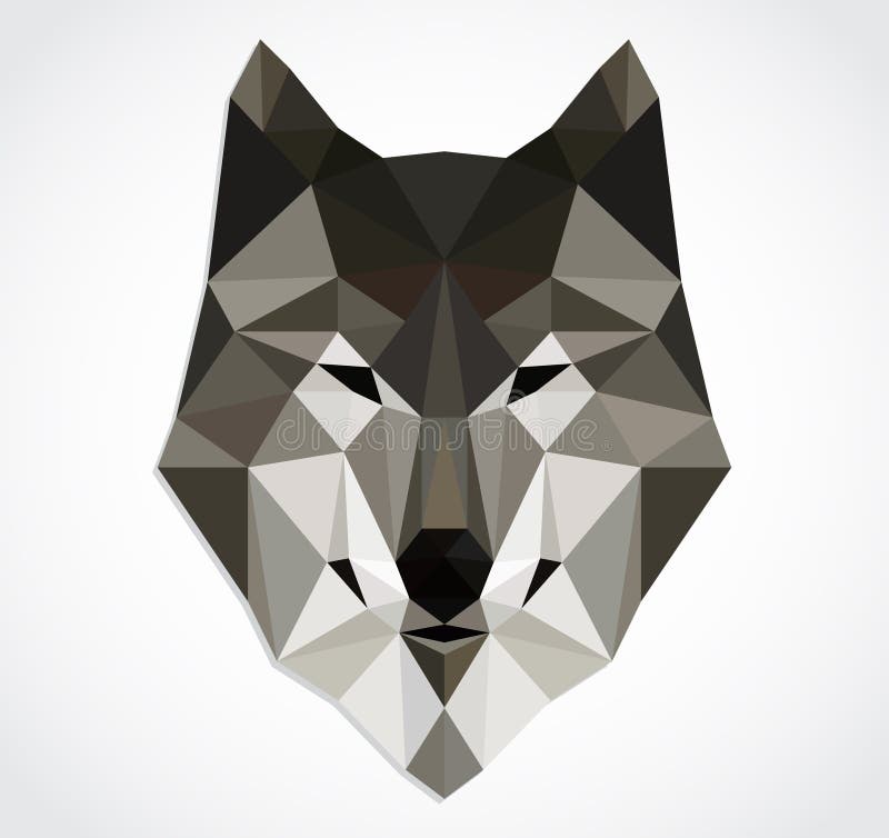 Geometric Head Wolf Stock Illustrations – 2,865 Geometric Head Wolf ...