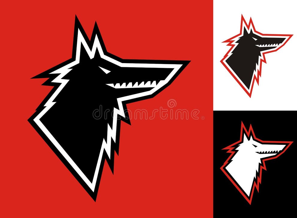 Red Black Wolf Icon Stock Illustrations – 1,313 Red Black Wolf Icon ...