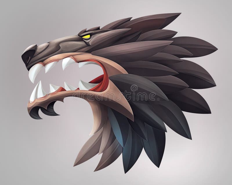 Wolf Head Icon stock illustration. Illustration of savage - 64817162