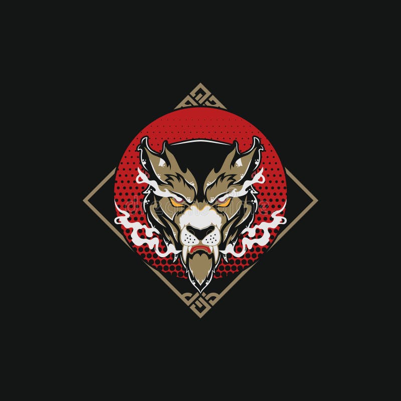 Japanese Wolf Symbol