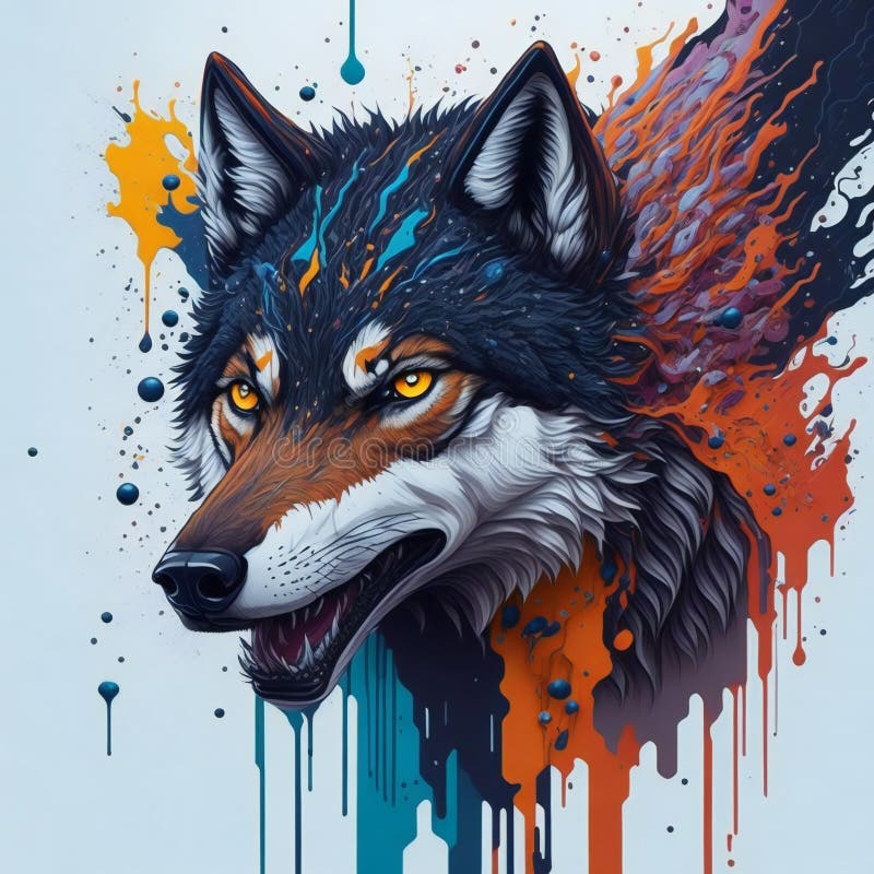 Graffiti Wolf Stock Illustrations – 156 Graffiti Wolf Stock ...