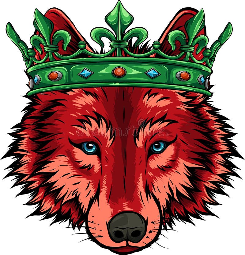 Colored Wolf Head Mascotn Vector Illustration Design Stock Vector ...