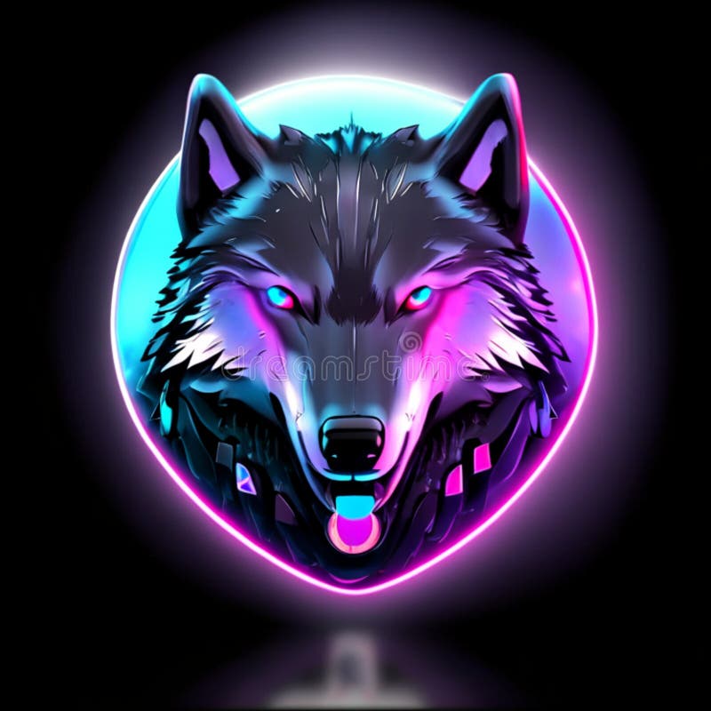 Neon Wolf Head Stock Illustrations – 223 Neon Wolf Head Stock ...