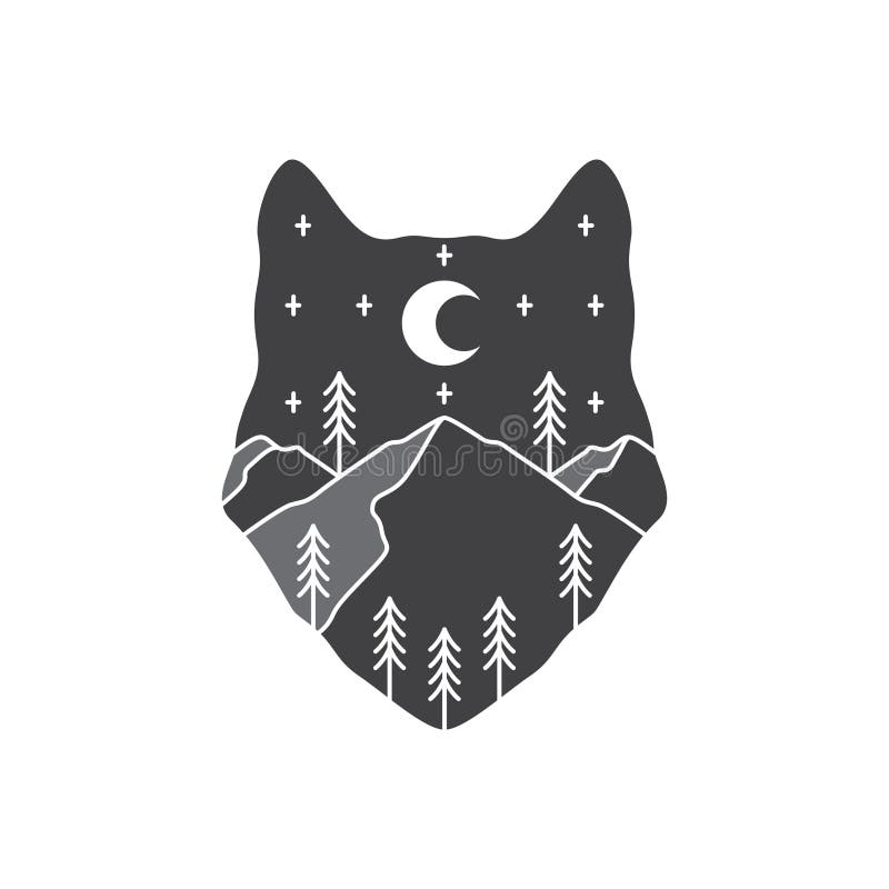 Night Wolf Logo Vector Design Template Stock Illustrations – 571 Night ...