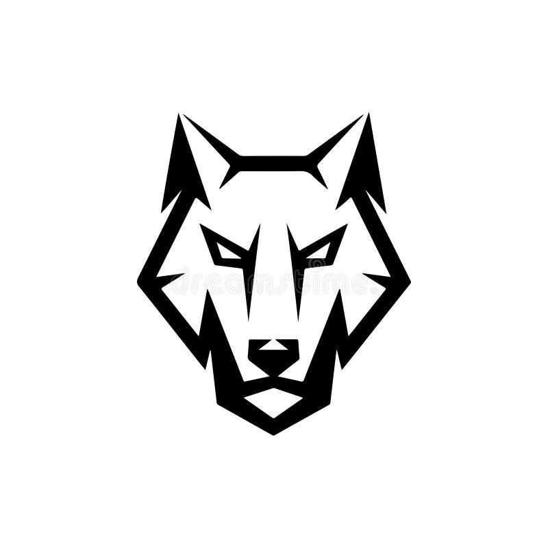 Wolf head. Wolf emblem stock illustration. Illustration of style ...