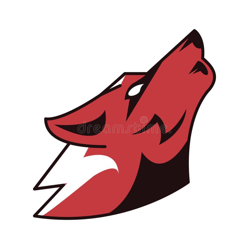 Wolf Howling Head Animal Emblem Icon Stock Vector - Illustration of ...
