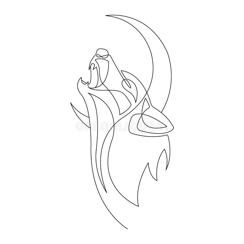 Wolf Moon Line Art Stock Illustrations – 361 Wolf Moon Line Art Stock ...
