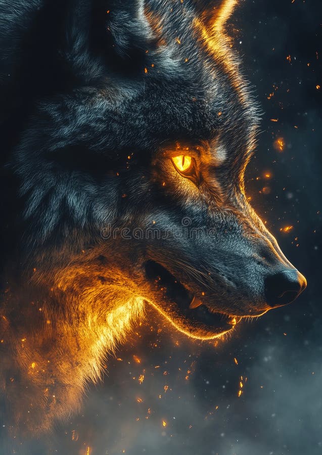 A wolf howling at the moon stock illustration. Illustration of wildlife ...