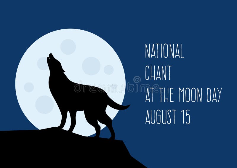 National Chant at the Moon Day Vector Stock Vector - Illustration of ...