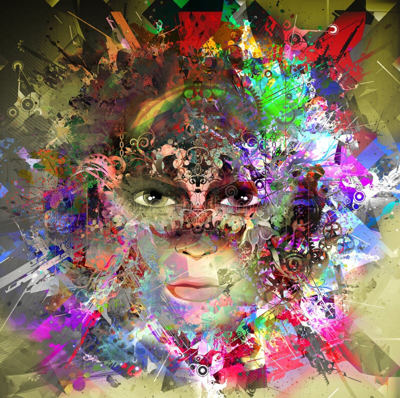 Wolf and human stock illustration. Illustration of patterns - 48824974