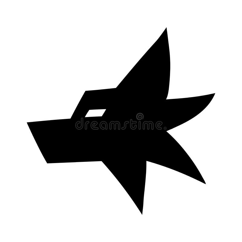 Abstract wolf icon stock vector. Illustration of minimalist - 254852782