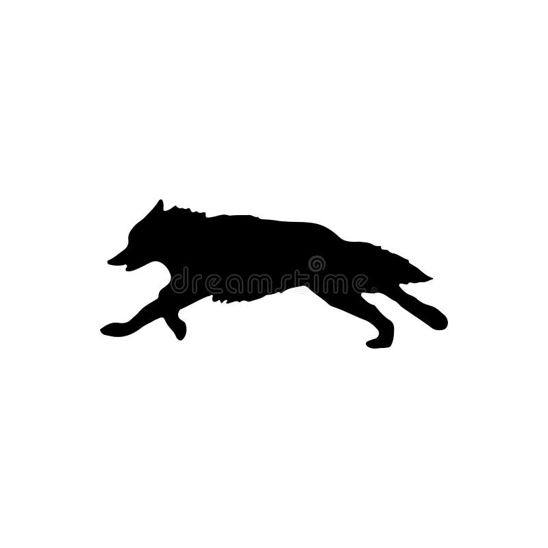 Wolf Icon Vector Simple Isolated Illustration Signage Template Design ...