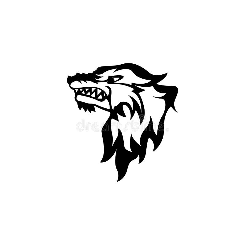 Wolf Icon and Symbol Vector Illustration Stock Illustration ...