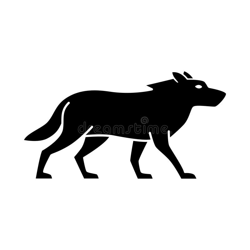 Wolf Icon Vector on Trendy Design Stock Vector - Illustration of mammal ...