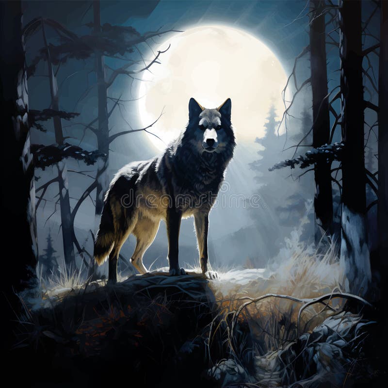 Black Alpha Wolf Wallpaper