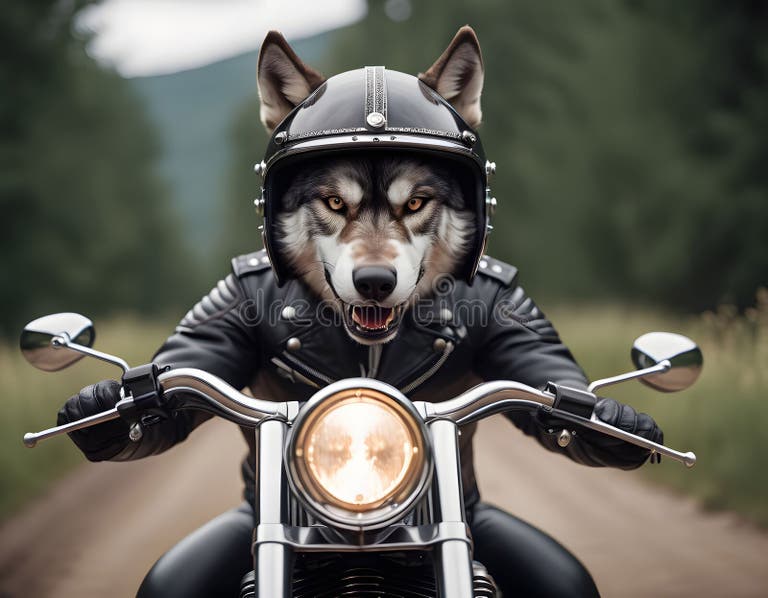 Wolf Motorcycle Stock Illustrations – 1,001 Wolf Motorcycle Stock ...