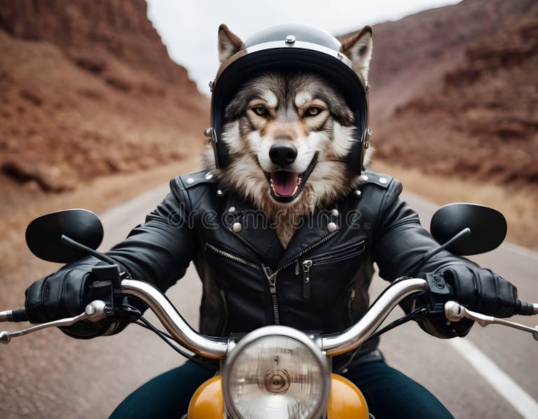 Wolf Motorcycle Stock Illustrations – 994 Wolf Motorcycle Stock ...