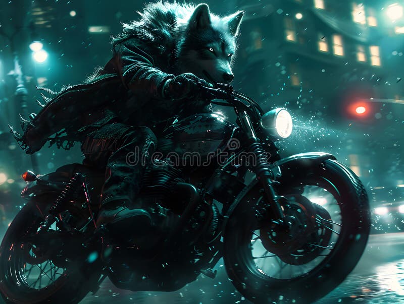 Motorcycle Wolf Stock Illustrations – 993 Motorcycle Wolf Stock ...