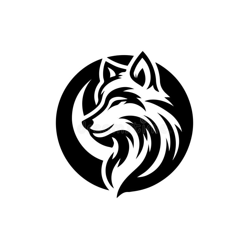 Wolf Logo Design Unique Wolf Logo Design Stock Illustration ...