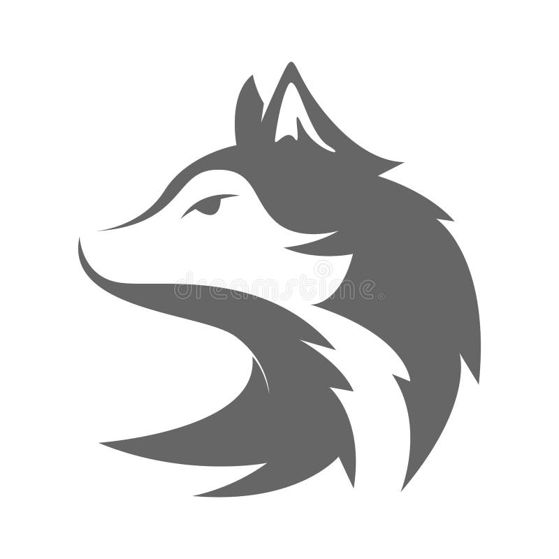 Wolf logo icon design stock illustration. Illustration of angry - 268613928