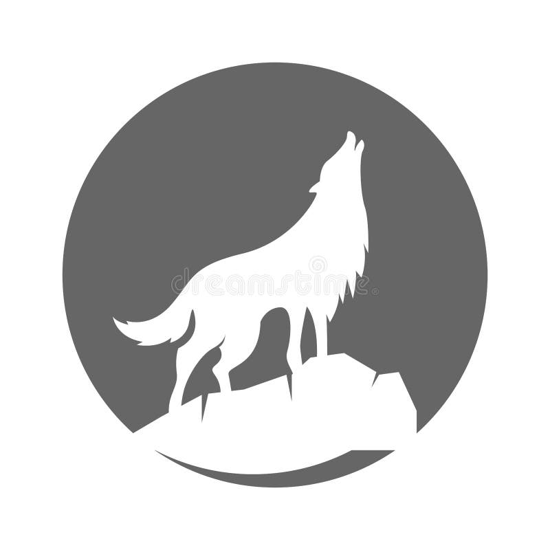 Wolf logo icon design stock illustration. Illustration of wolf - 268613938