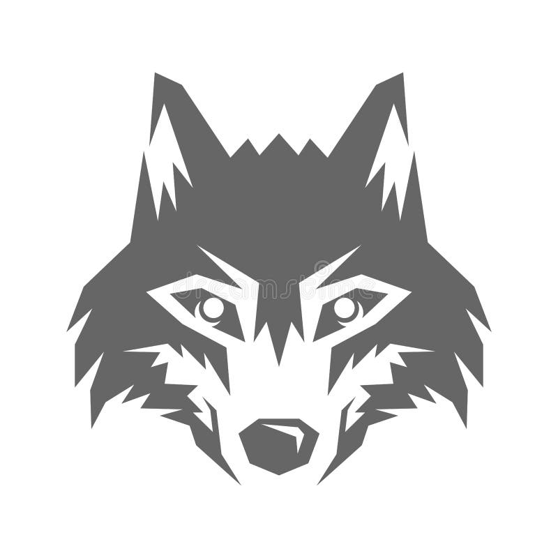 Wolf logo icon design stock illustration. Illustration of beast - 268613948