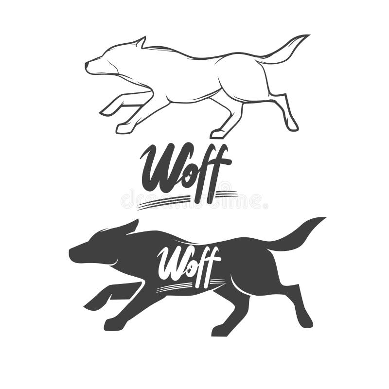 Wolf Running Logo Stock Illustrations – 303 Wolf Running Logo Stock ...
