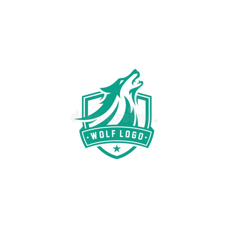 Wolf Logo Strong. Wolf Shield Logo Design Stock Vector - Illustration ...