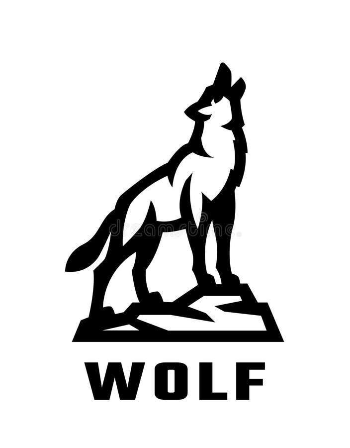 Wolf logo, symbol. stock vector. Illustration of mammal - 344457956