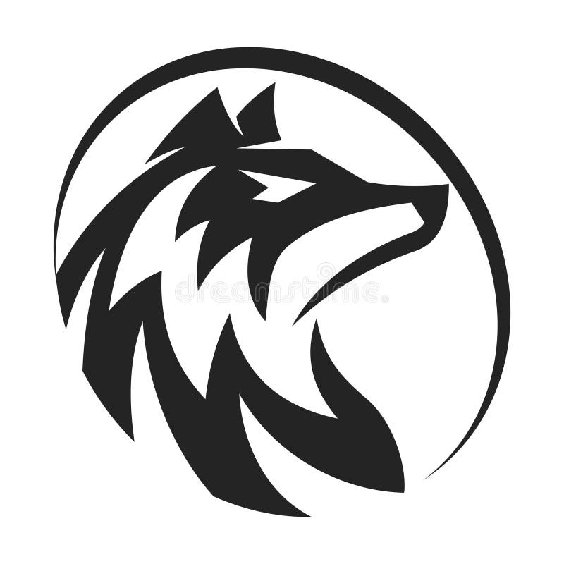 Wolf Logo Template Isolated. Brand Identity. Icon Abstract Vector ...