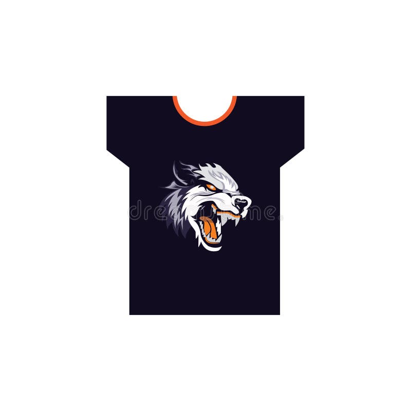 Wolf Logo Vector Color Design Image Clothes Illustration Abstract Stock ...