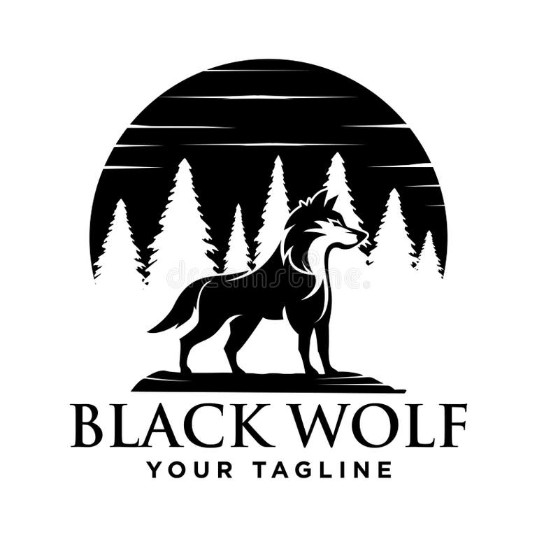 Wolf Logo Vector Design Template Basic RGB Stock Illustration ...
