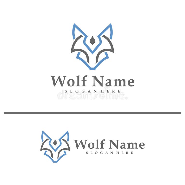 Wolf Logo Vector Illustration. Wolf Head Logo Design Concept Template ...
