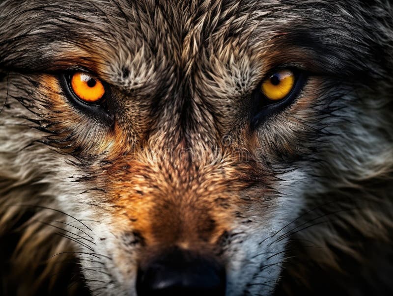 Ai Generated Illustration Wildlife Concept of Wolf Stock Illustration ...