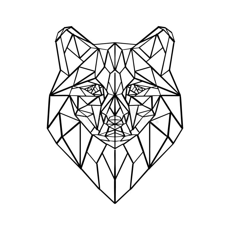 Wolf Mandala Pattern Drawing Tattoo Vector Illustration Stock Vector ...