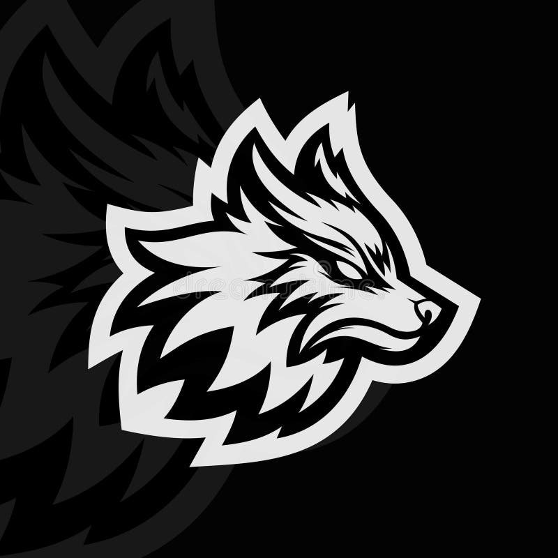 Wolf Black White Stock Illustrations – 24,542 Wolf Black White Stock ...