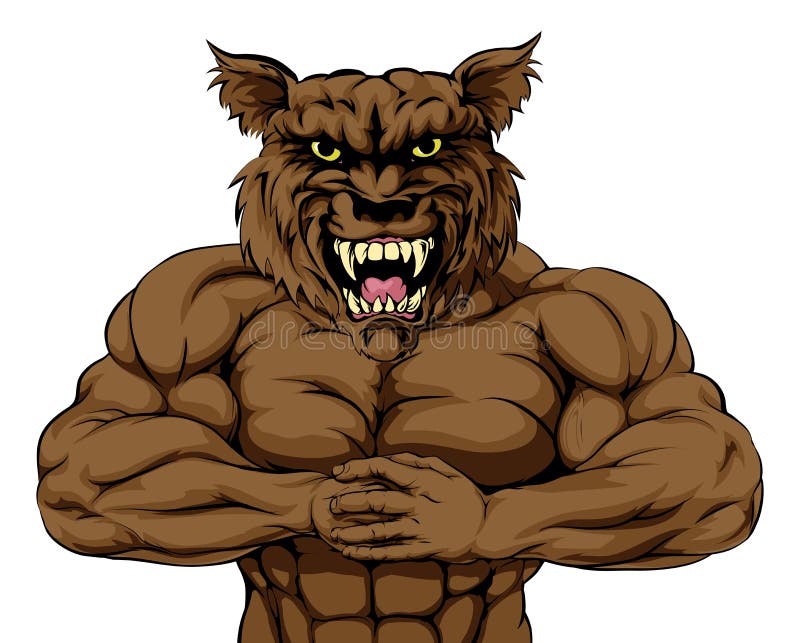 Mean Bull Sports Mascot stock vector. Illustration of cartoon - 66984341