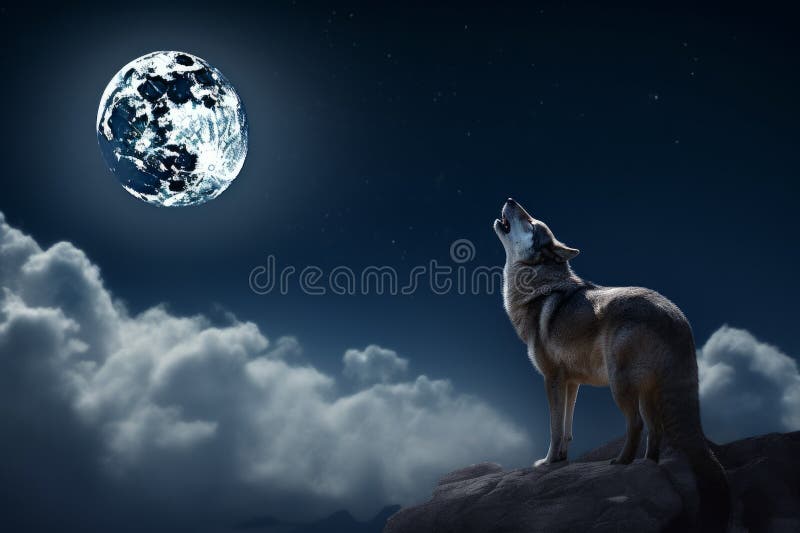Angry Wolf Moon Stock Illustrations – 875 Angry Wolf Moon Stock ...