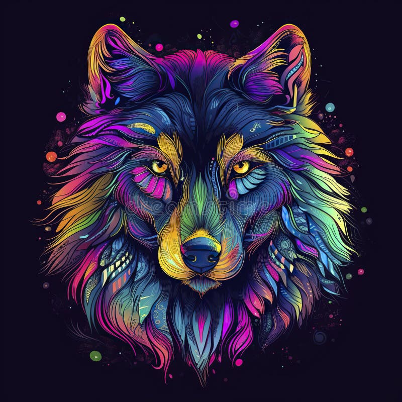 Colors Wolf Stock Illustrations – 1,476 Colors Wolf Stock Illustrations ...