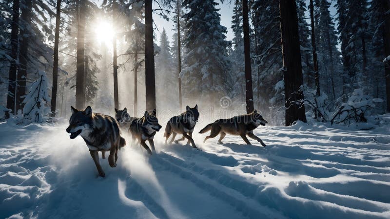 Running Wolf Pack Stock Illustrations – 478 Running Wolf Pack Stock ...