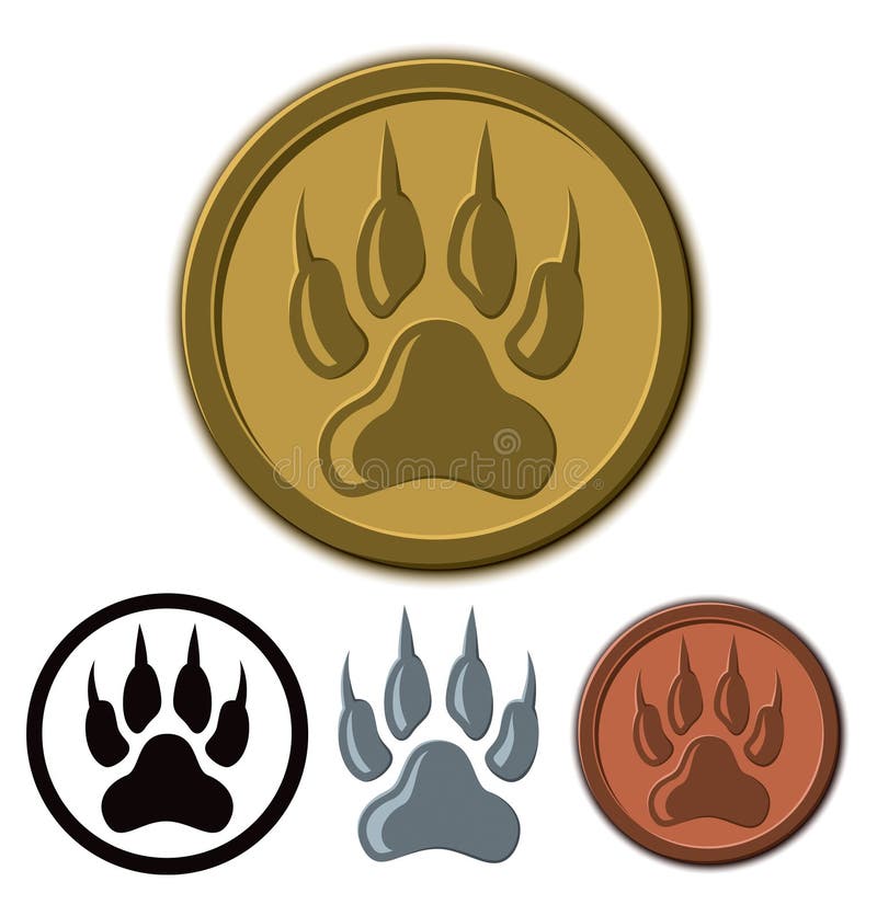 Wolf Paw Logo stock vector. Illustration of branding - 36759216