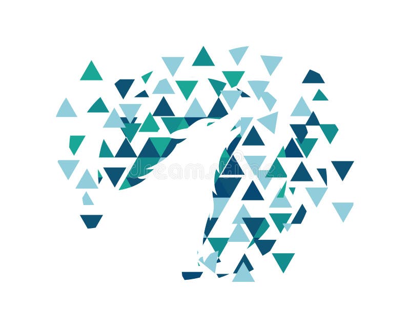 Wolf Polygon Vector Illustration Stock Vector - Illustration of emblem ...