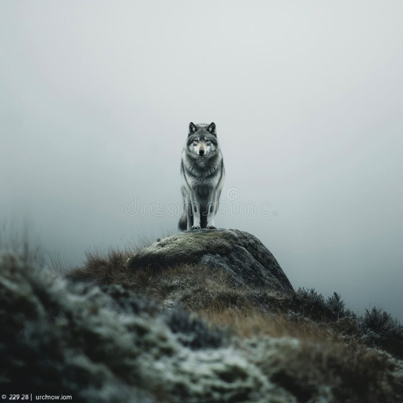 Wolf Wallpaper. Wolf Poster Stock Illustration - Illustration of animal ...