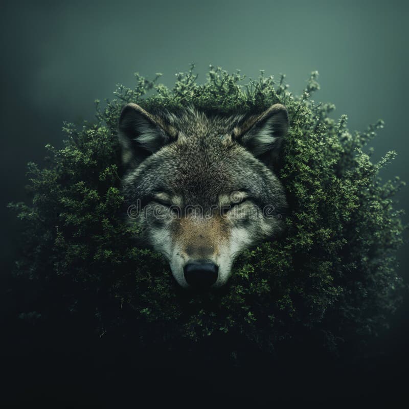 Wolf Wallpaper. Wolf Poster Stock Illustration - Illustration of space ...