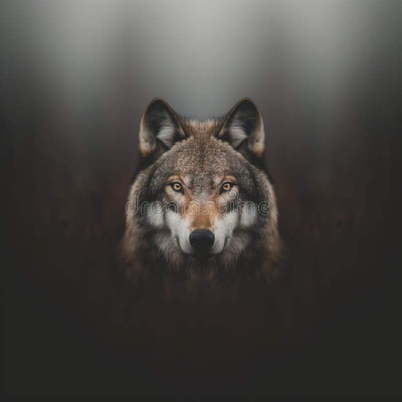 Wolf Wallpaper. Wolf Poster Stock Illustration - Illustration of ...