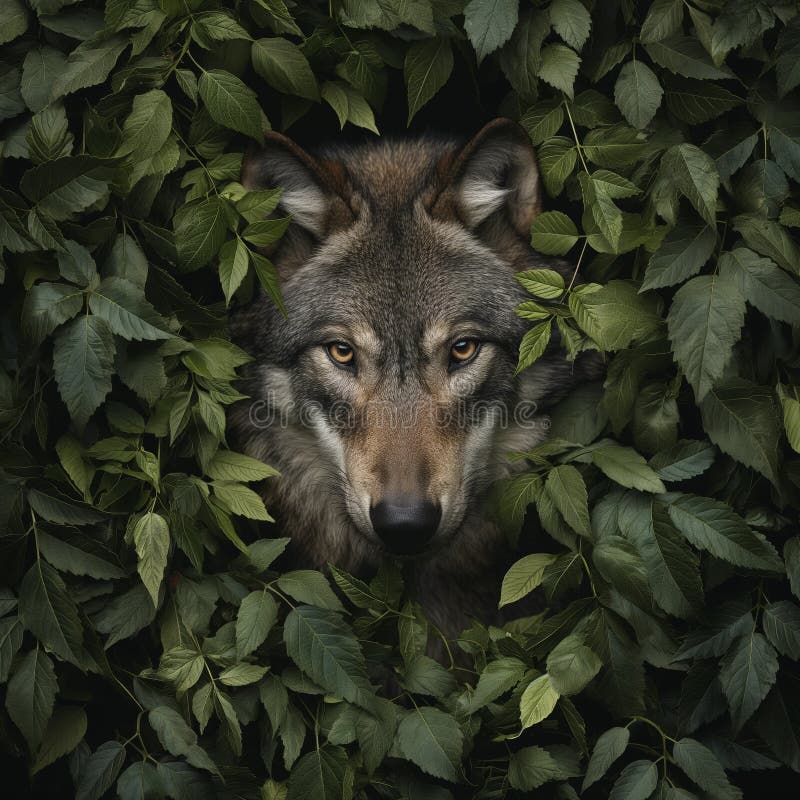 Wolf Wallpaper. Wolf Poster Stock Illustration - Illustration of ...