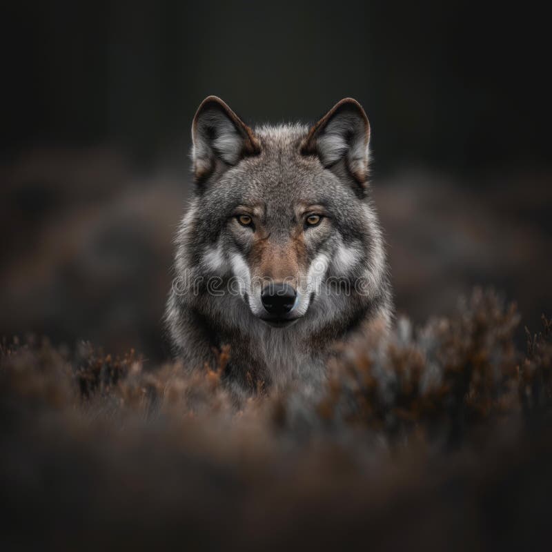 Wolf Wallpaper. Wolf Poster Stock Illustration - Illustration of ...