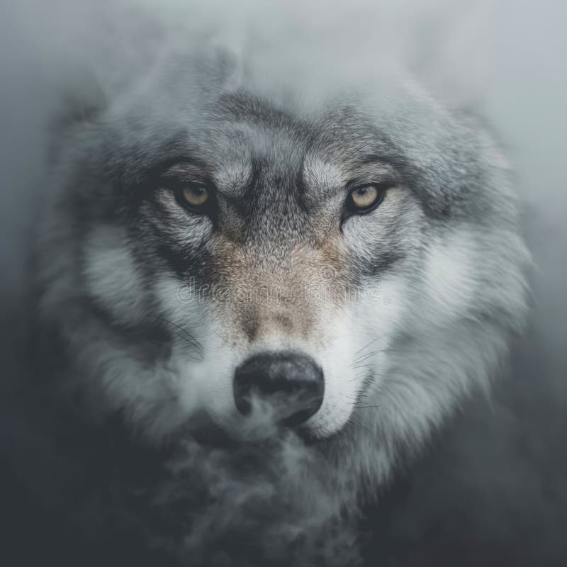 Wolf Wallpaper. Wolf Poster Stock Illustration - Illustration of animal ...