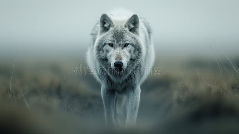 Wolf Wallpaper. Wolf Poster Stock Illustration - Illustration of banner ...